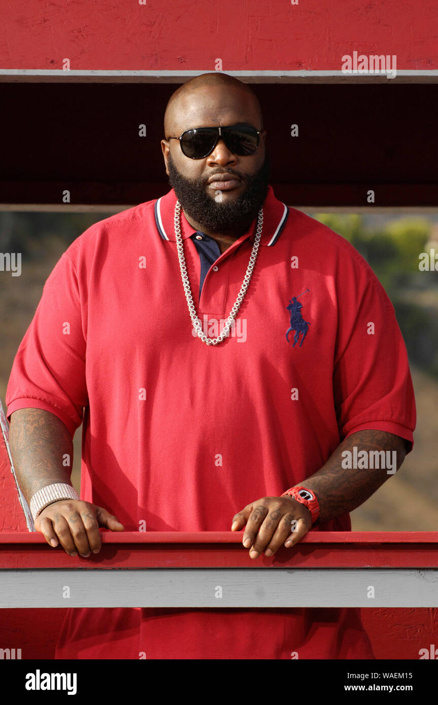 Rapper Rick Ross on-set at the Mack 10 ft. Lil Wayne, and Rick Ross "So ...