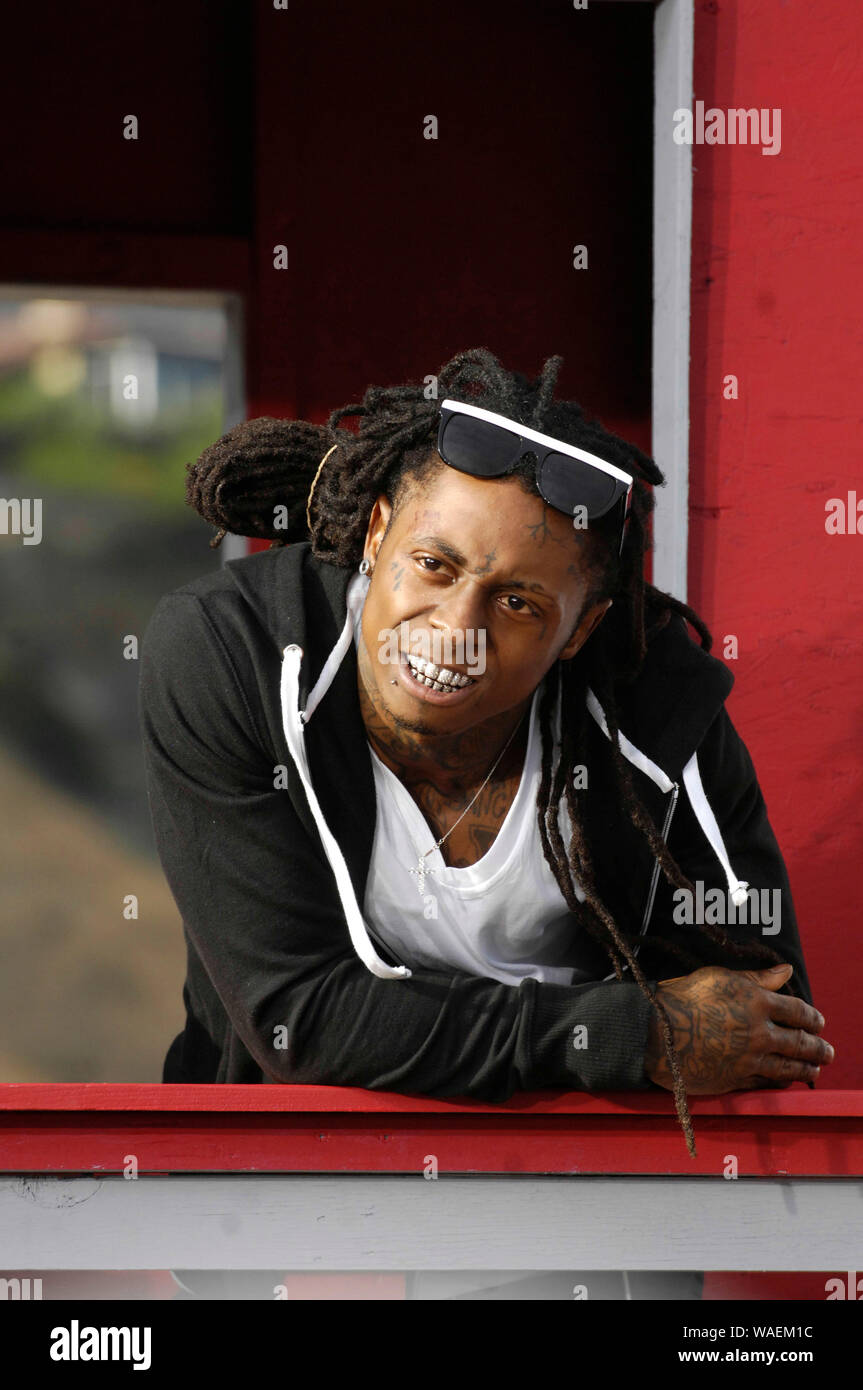 Rapper Lil Wayne on-set at the Mack 10 ft. Lil Wayne, and Rick Ross "So ...