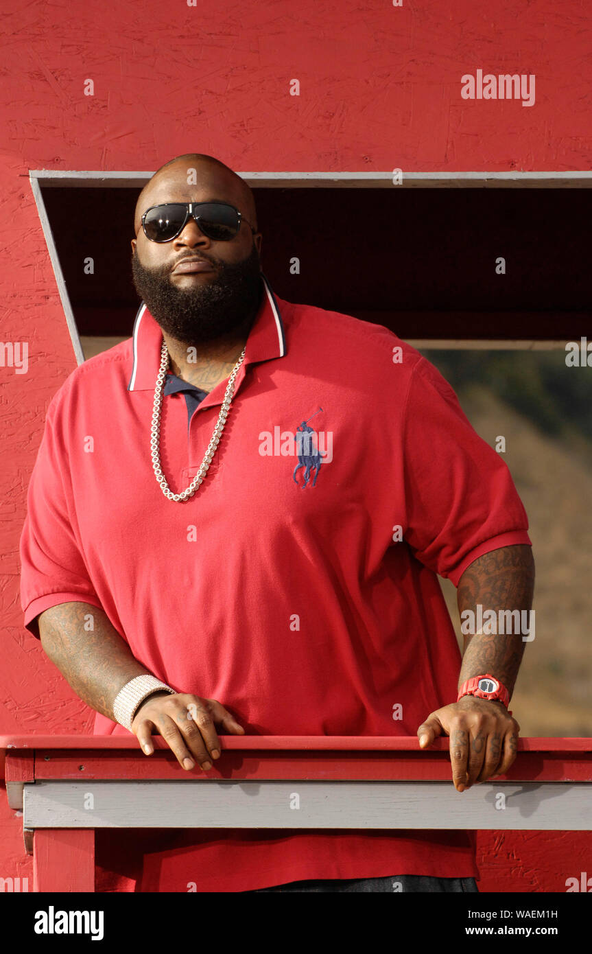 Rapper Rick Ross on-set at the Mack 10 ft. Lil Wayne, and Rick Ross "So ...