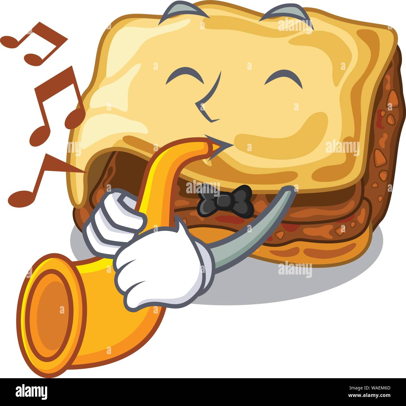 Moussaka with minced meat Stock Vector Images - Alamy