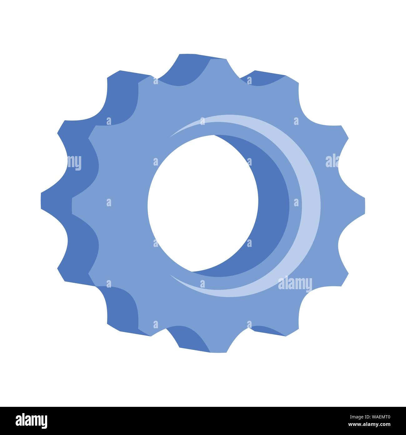 gear cogwheel icon on white background vector illustration Stock Vector ...