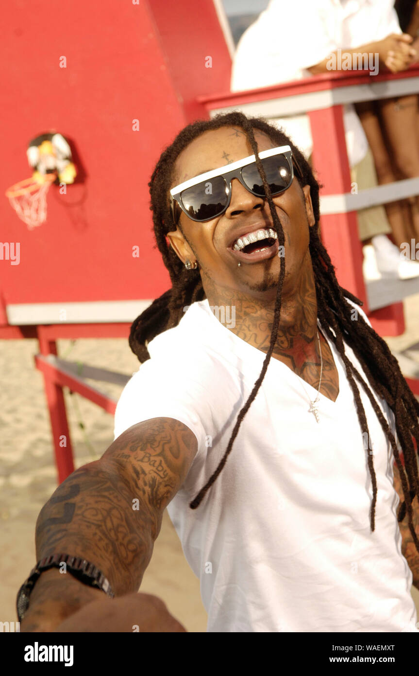 Rapper Lil Wayne on-set at the Mack 10 ft. Lil Wayne, and Rick Ross "So ...