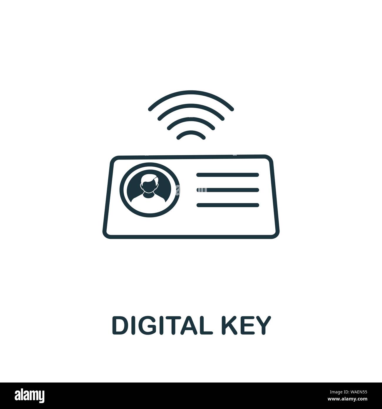 Smart digital door lock Stock Vector Images - Alamy