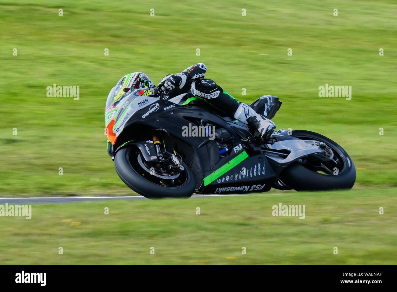 Race 1 winner, Danny Buchan, powers his FS-3 Racing Kawasaki ZX-10RR ...