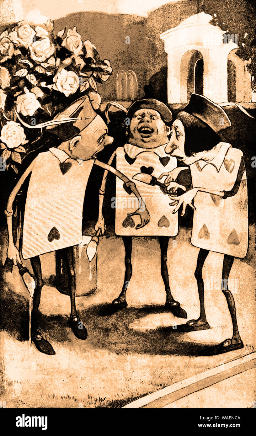 vintage Alice in Wonderland illustration Stock Photo - Alamy