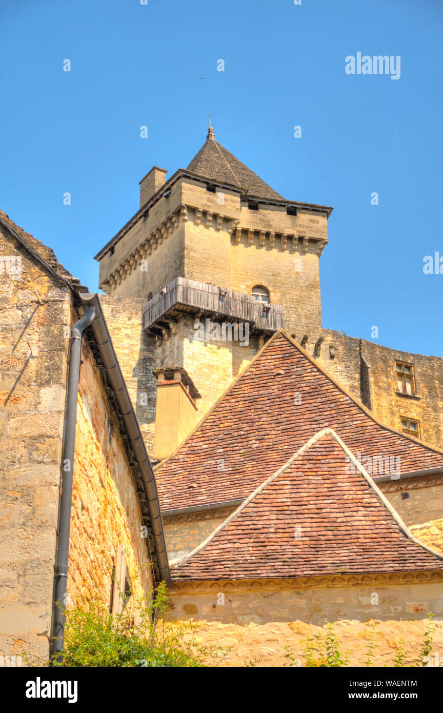 Aerial view castelnaud castle chateau hi-res stock photography and ...