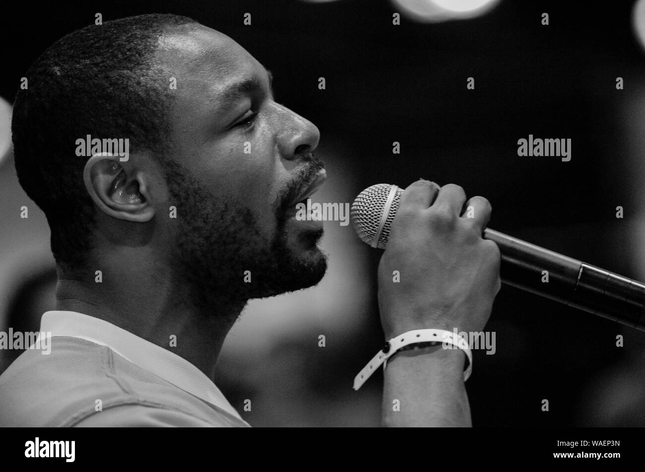 Live magazine show Black and White Stock Photos & Images - Alamy