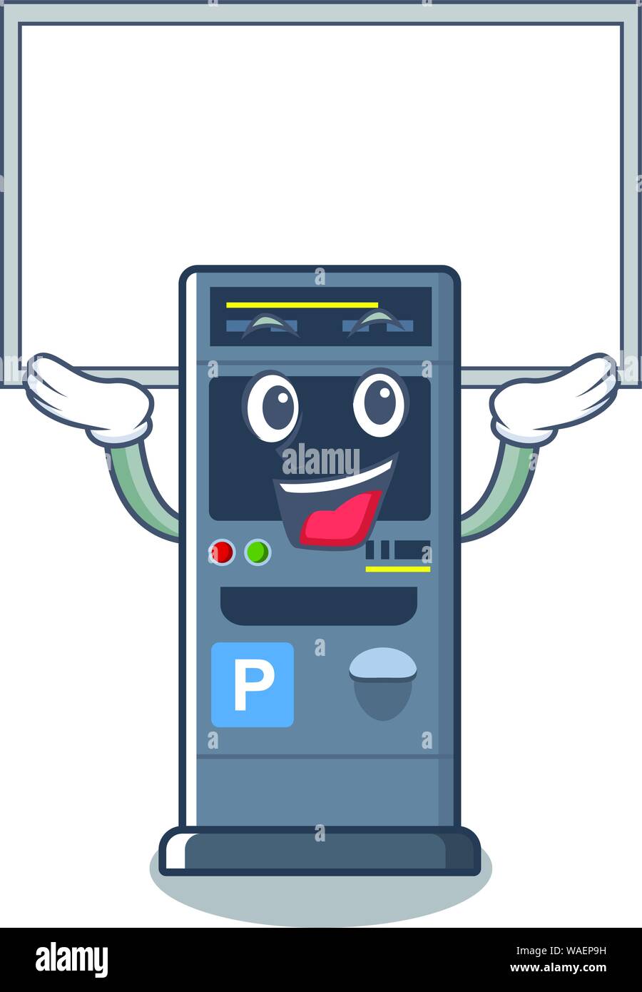 Up board parking vending machine in a character Stock Vector Image ...