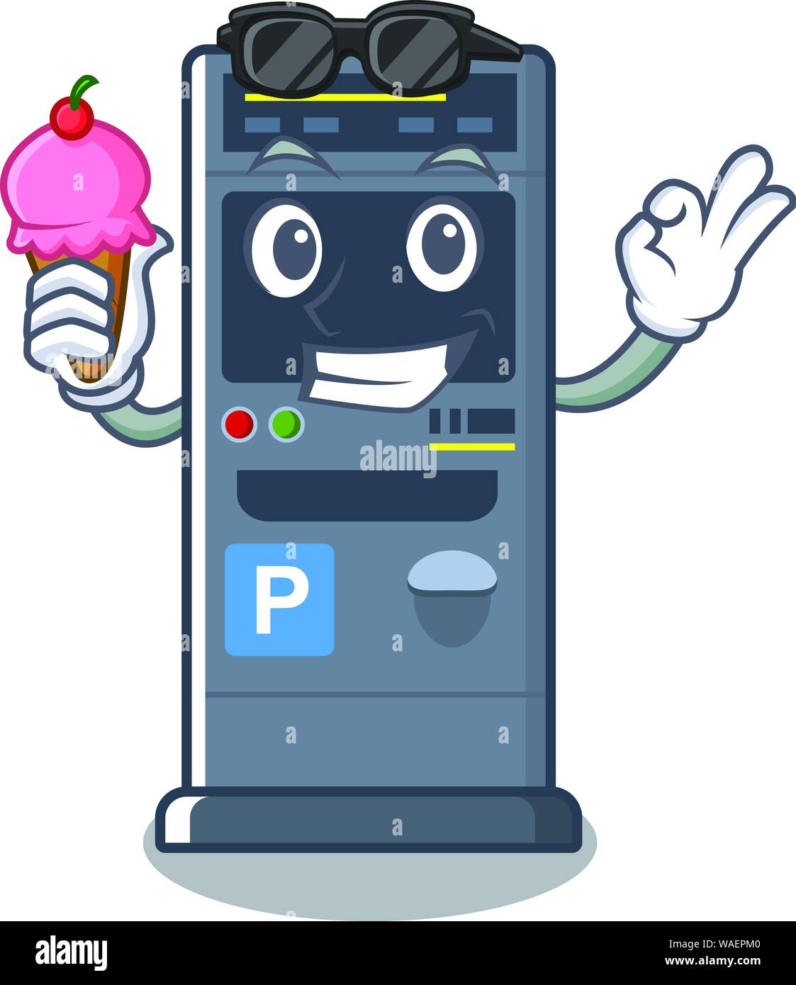 Robot selling ice cream Stock Vector Images - Alamy