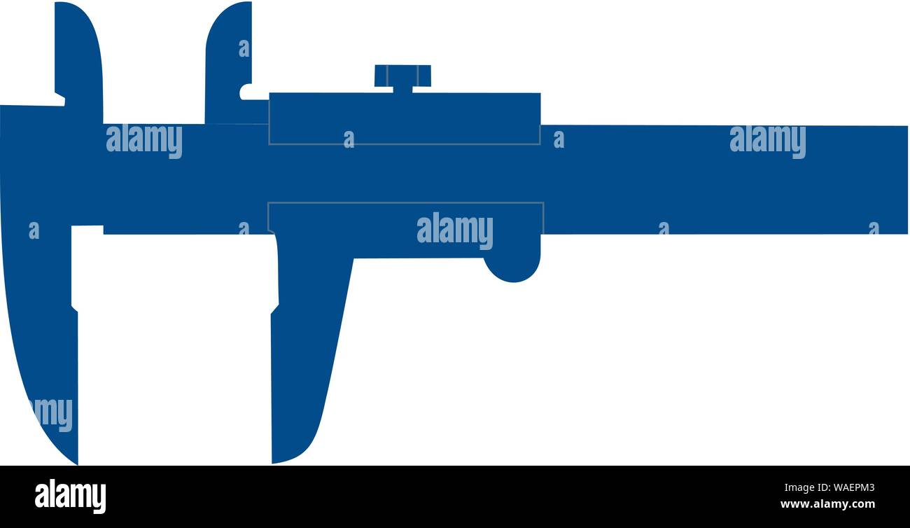 caliper blue, against white background, vector Stock Vector Image & Art ...