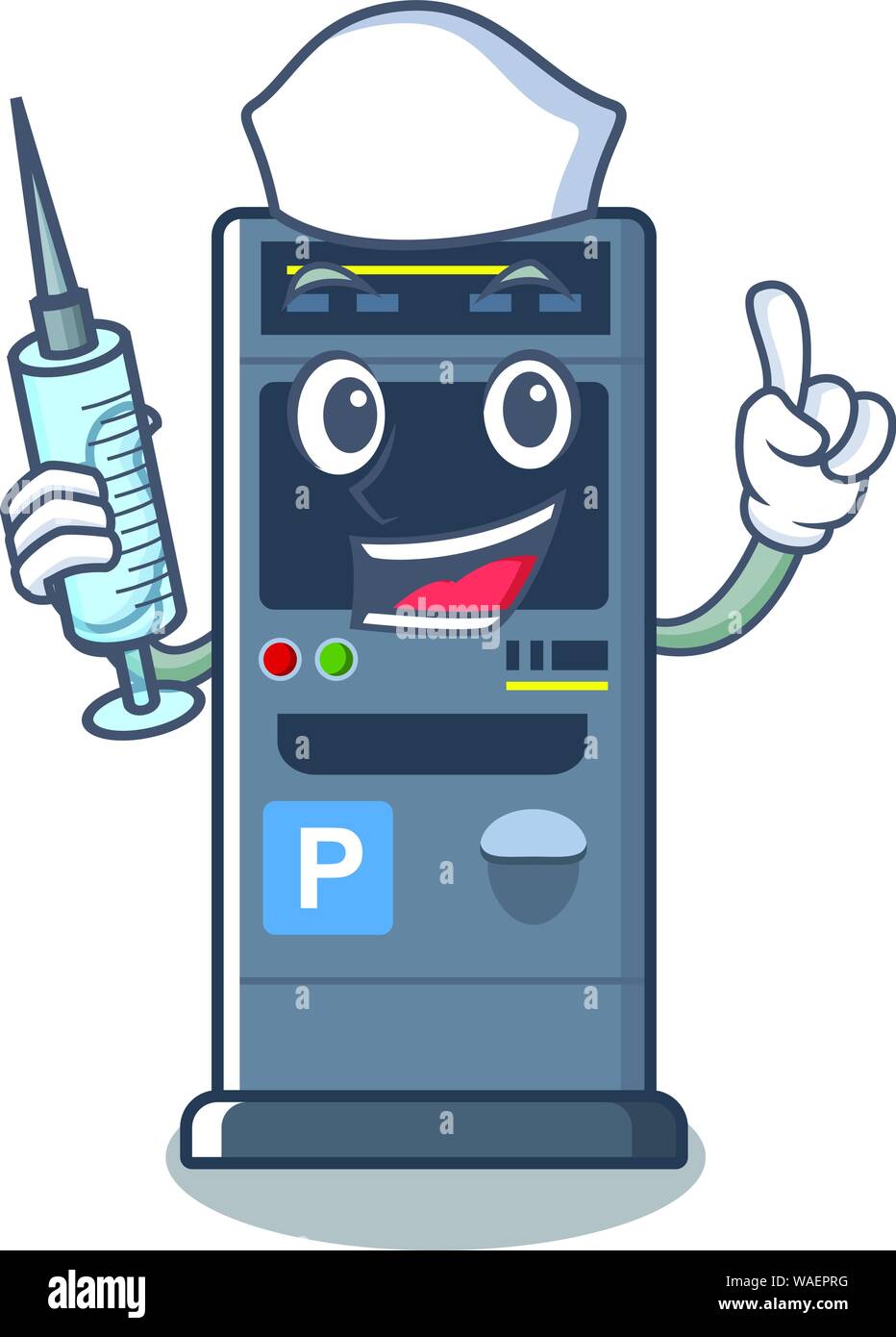 Nurse parking vending machine the cartoon shape Stock Vector Image ...