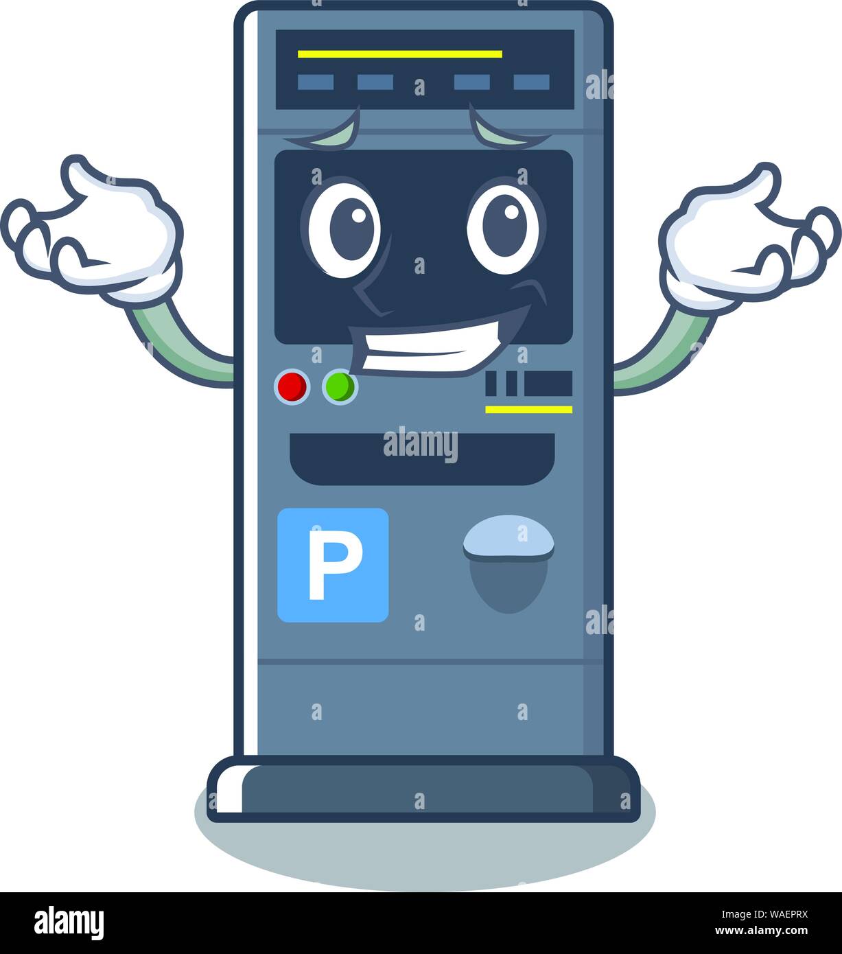 Grinning parking vending machine the cartoon shape Stock Vector Image ...