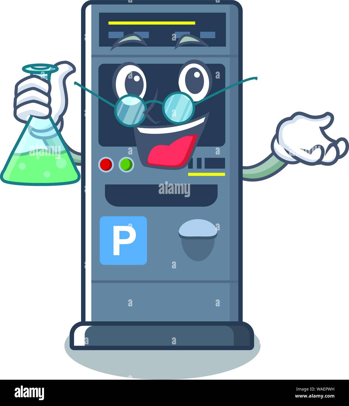 Professor parking vending machine the cartoon shape Stock Vector Image ...