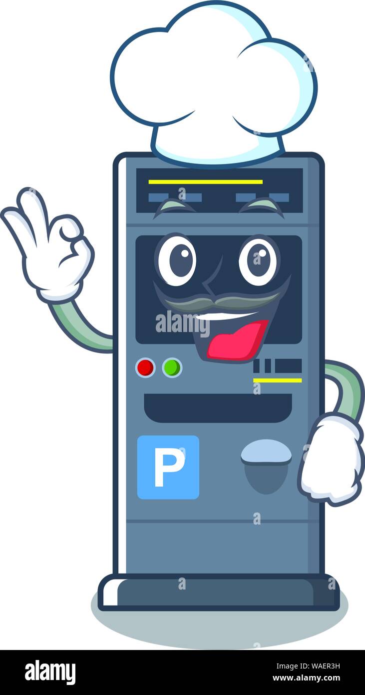 Chef parking vending machine the cartoon shape Stock Vector Image & Art ...