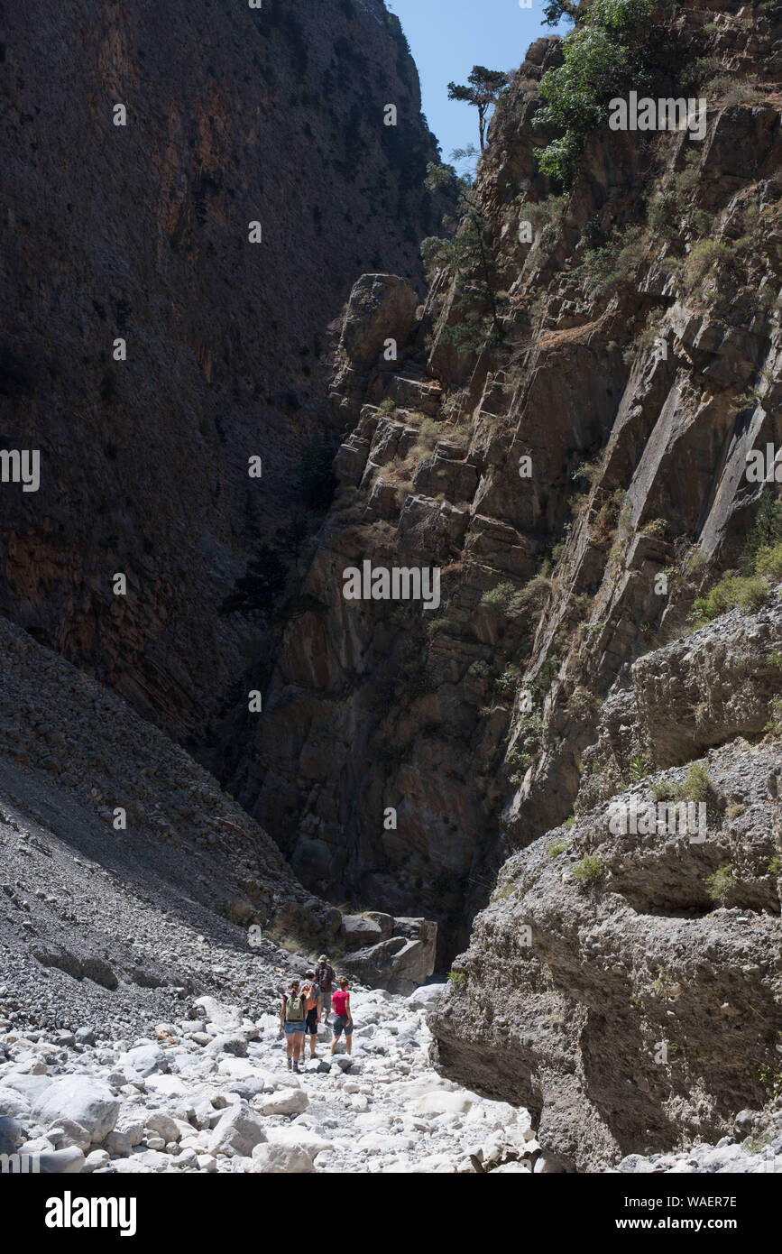 Samariá Gorge Crete Stock Photo - Alamy