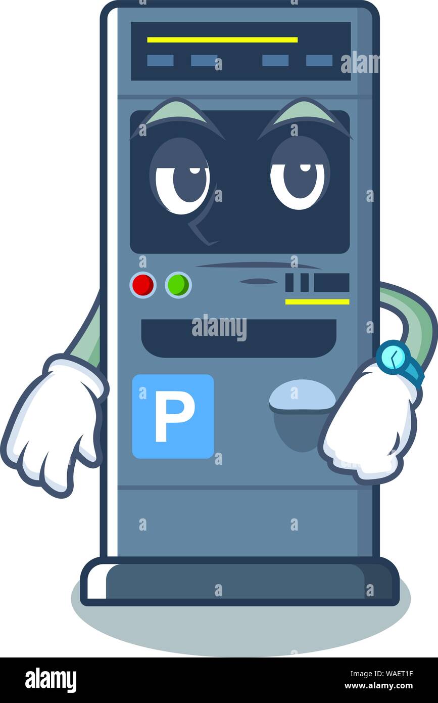 Waiting vending machines park cartoon the door Stock Vector Image & Art ...