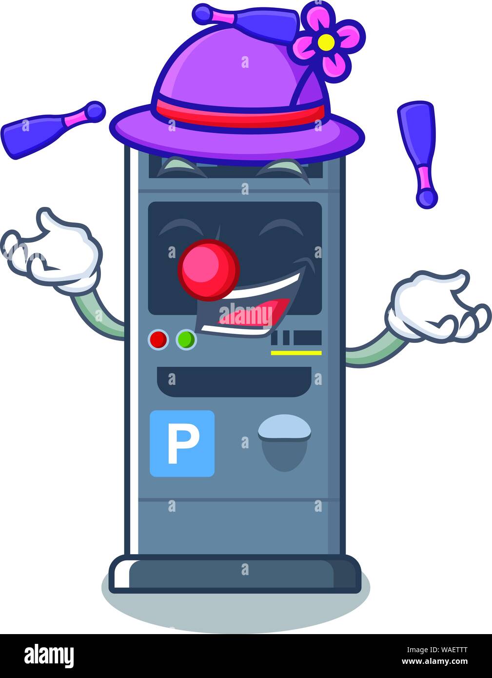 Juggling vending machines park cartoon the door Stock Vector Image ...