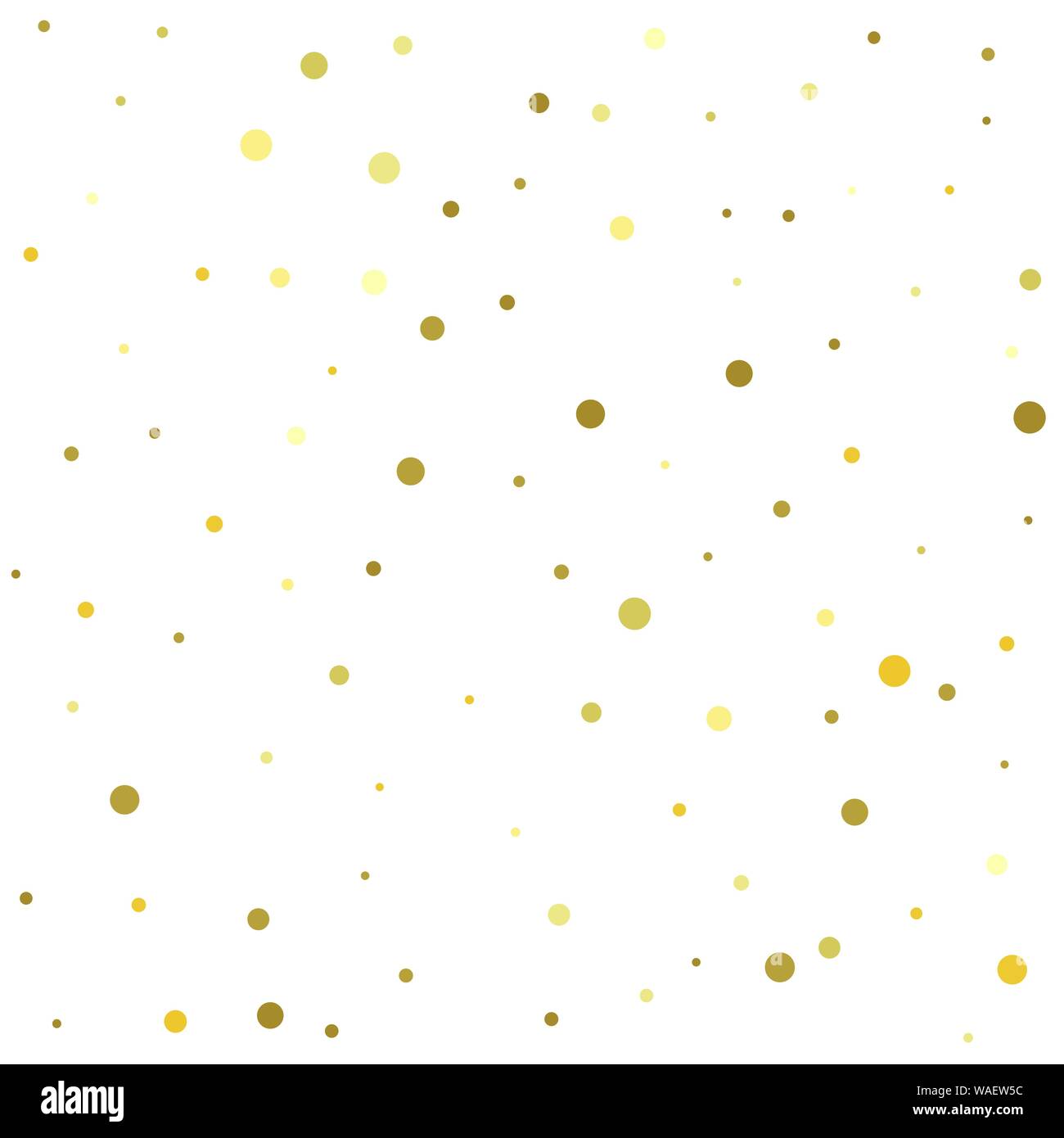 Gold Glitter Dots Vector