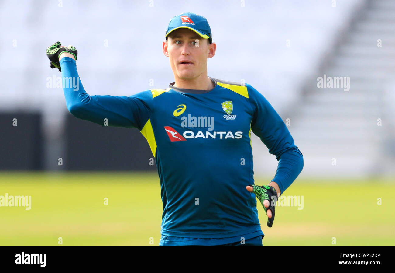 Australia's Marnus Labuschagne during the nets session at Headingley ...