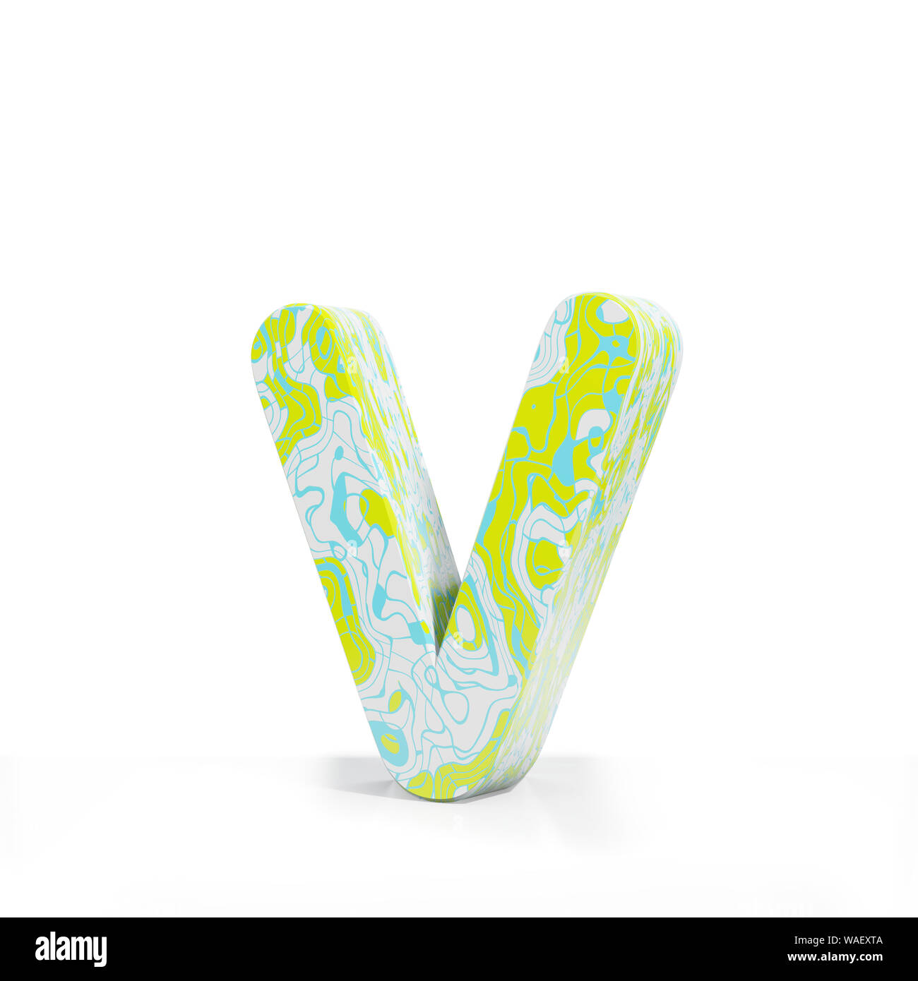 Colorful Letter V