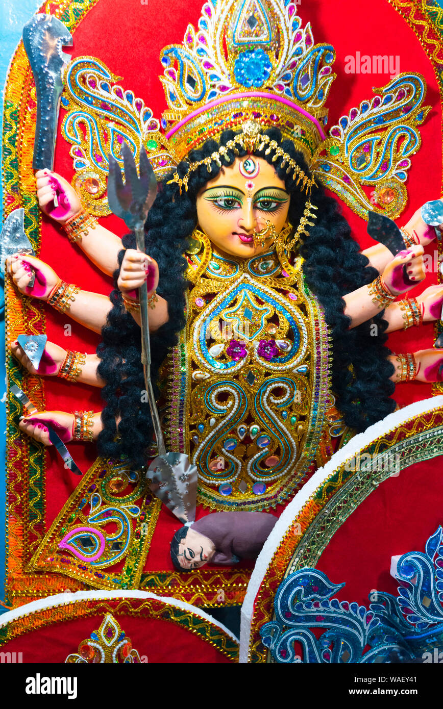 Statue of goddess durga kolkata calcutta hi-res stock photography and ...