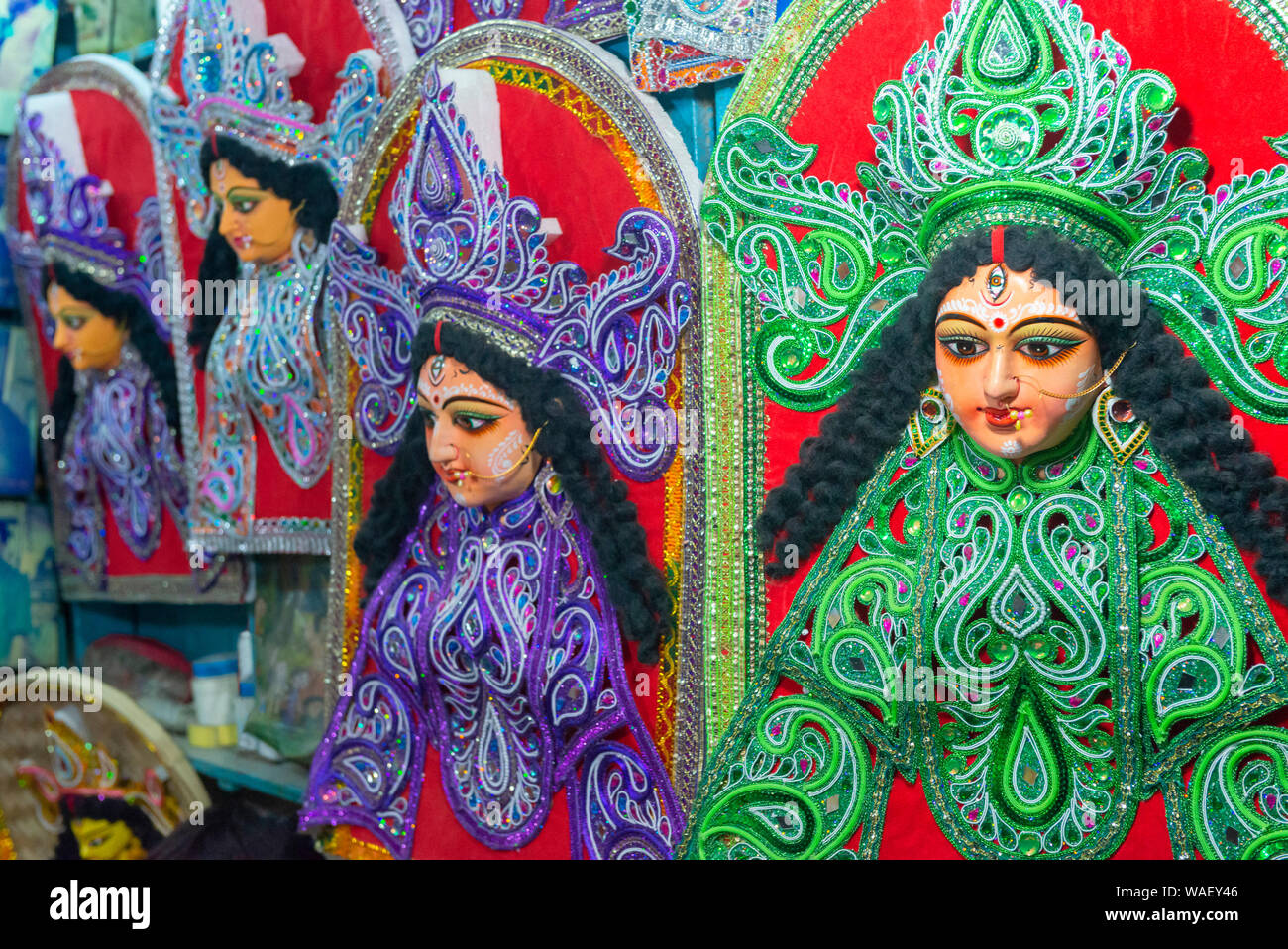 Statue of goddess durga kolkata calcutta hi-res stock photography and ...