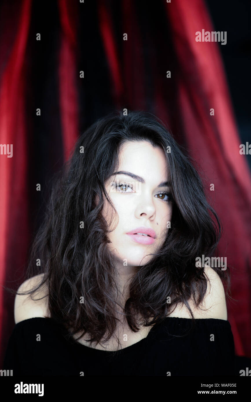 Beautiful Young Woman Stock Photo - Alamy