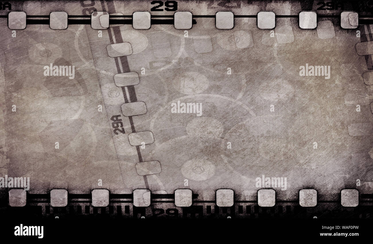 Grunge grey scratched dirty film strip background Stock Photo - Alamy