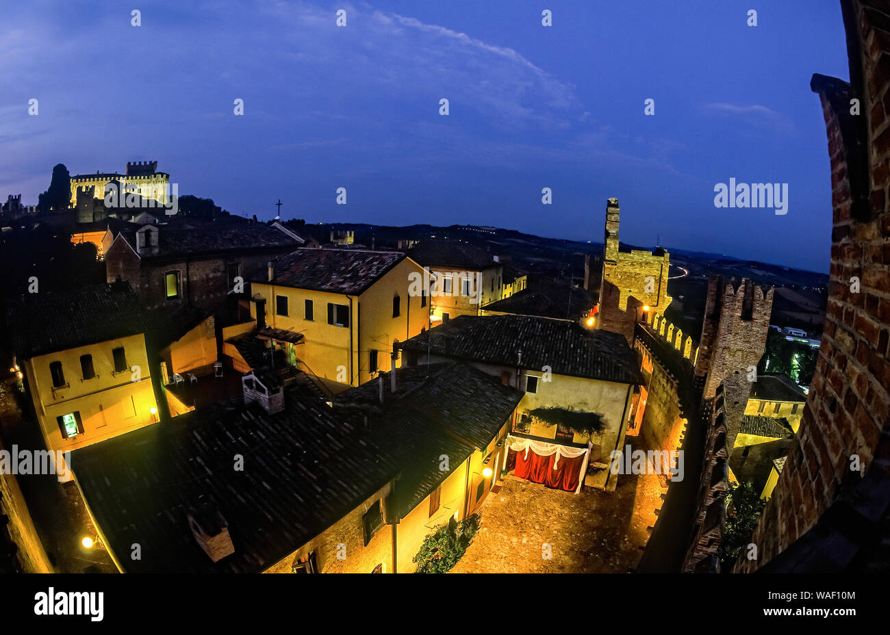 Gradara medieval village view hi-res stock photography and images - Alamy