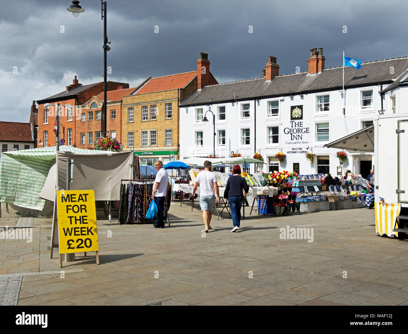 Sign - Meat for the week £20 - at Selby market, North Yorkshire ...