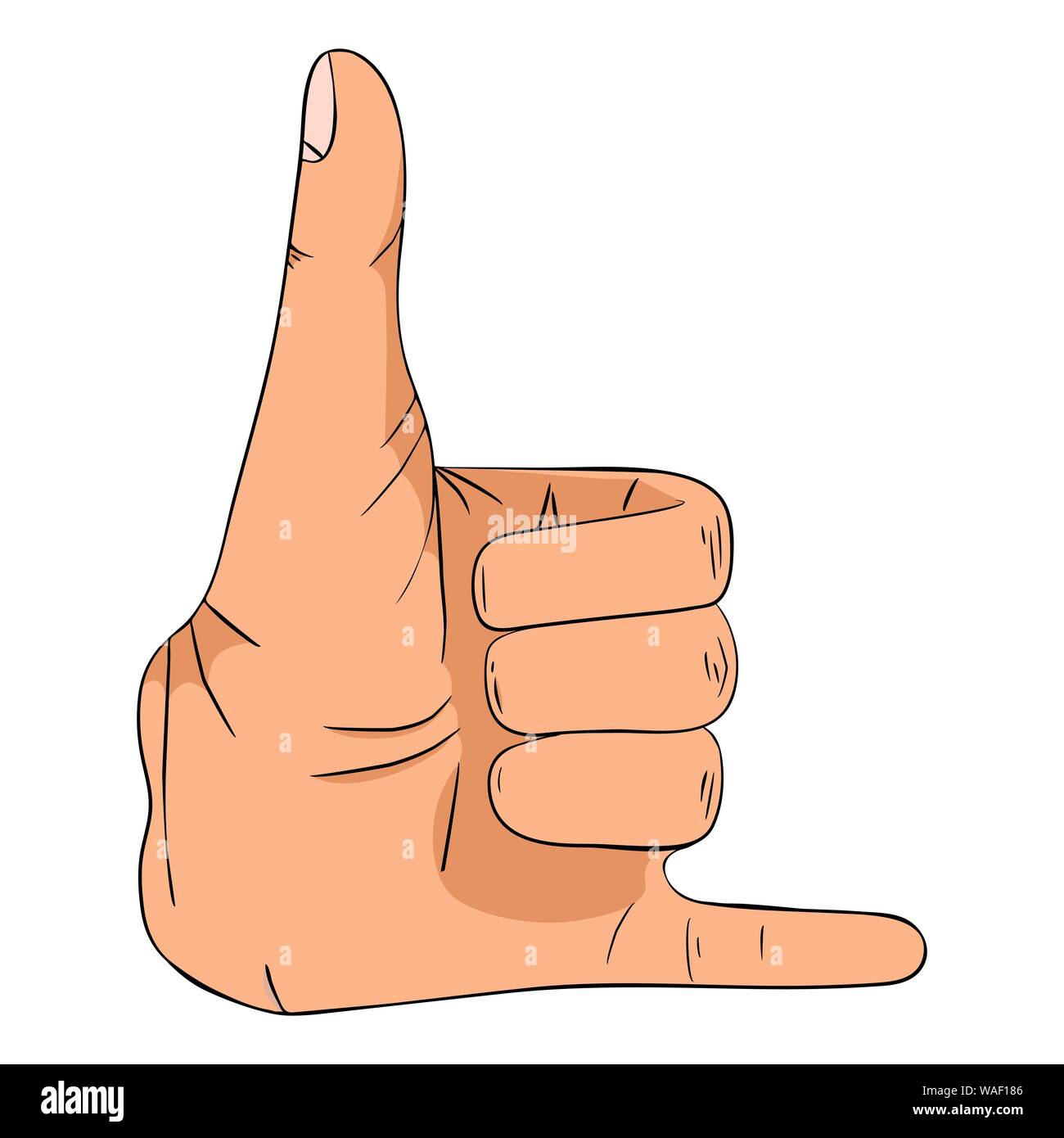 Holding phone one hand Stock Vector Images - Alamy