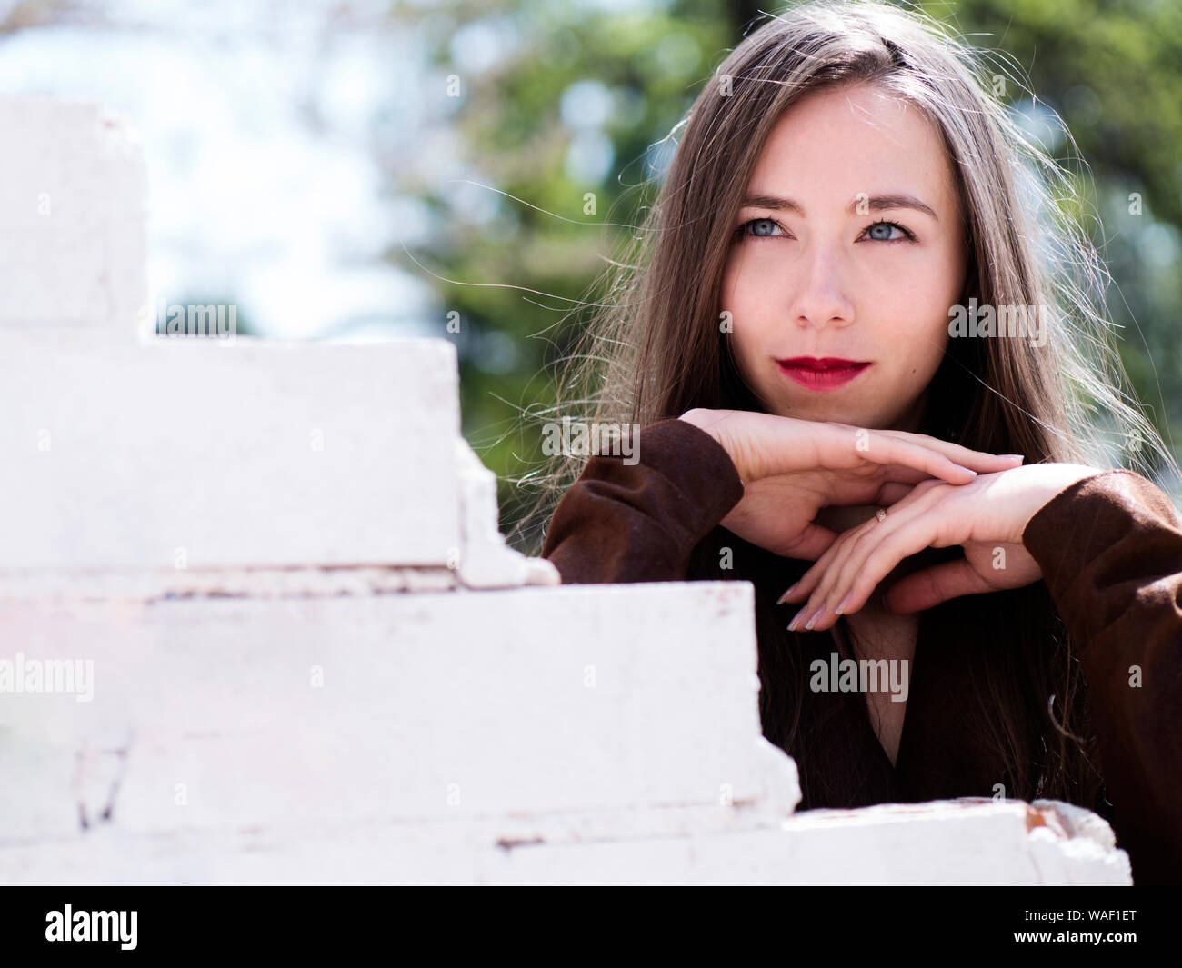 Beautiful Young Woman - Natural light portrait Stock Photo - Alamy