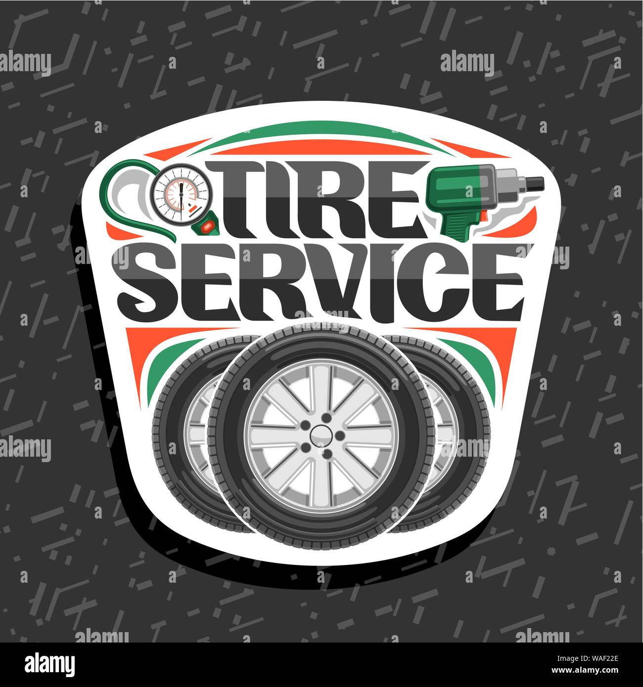 Tire signage Stock Vector Images - Alamy
