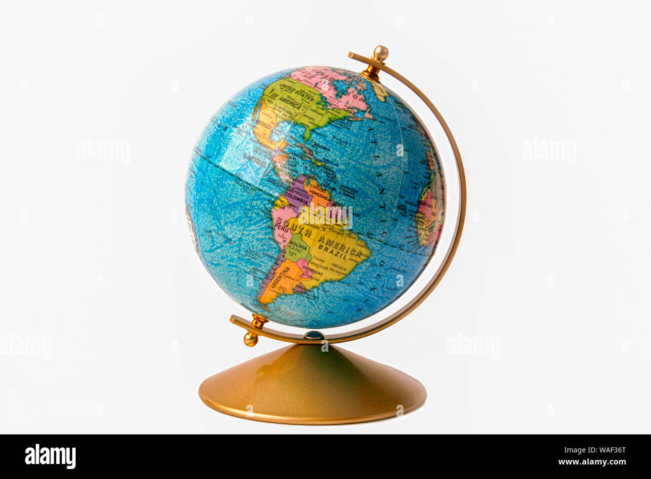 Globe isolated on white Stock Photo - Alamy