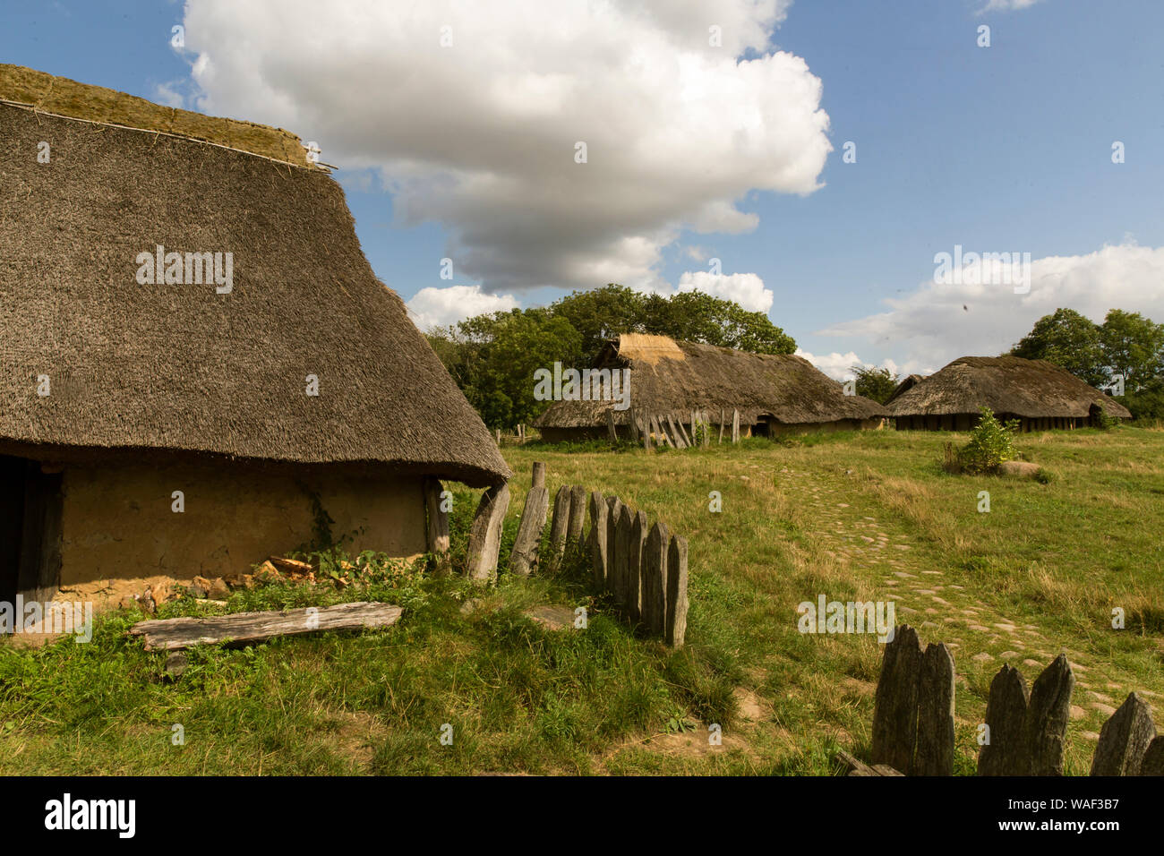 An Iron Age village seen at Lejre outdoor museum – “Land of Legends ...