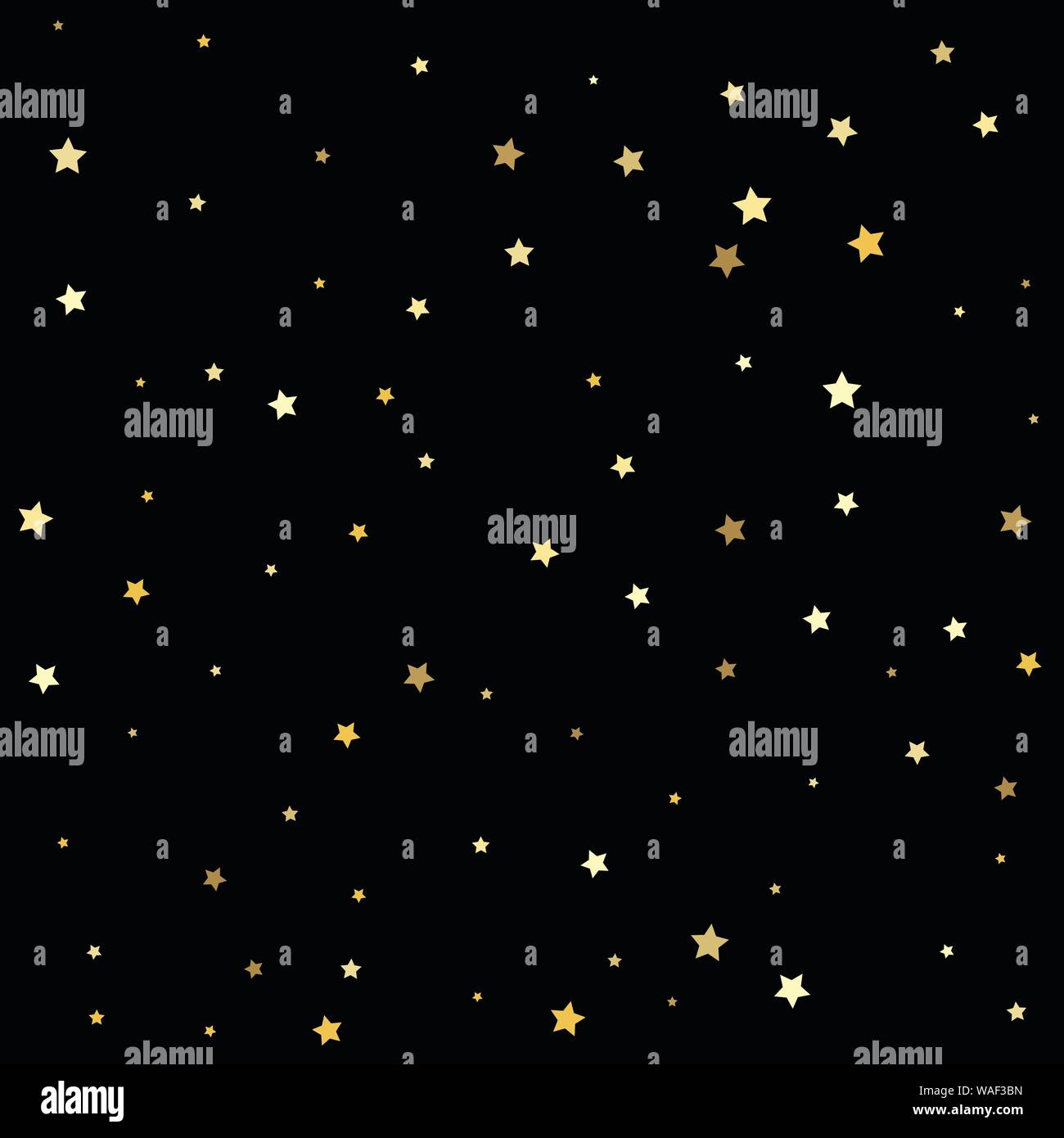 Christmas stars background vector, flying gold sparkles confetti ...