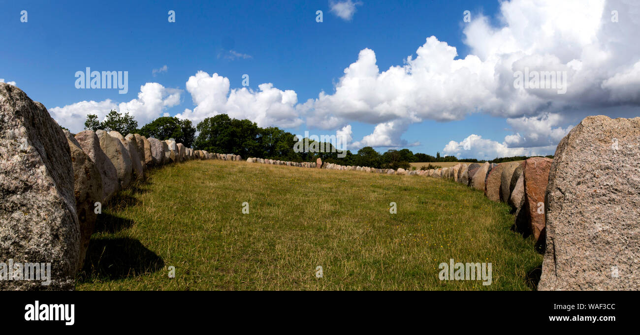 A formation of 28 stones creates the Viking’s sacred Stone Ship at ...