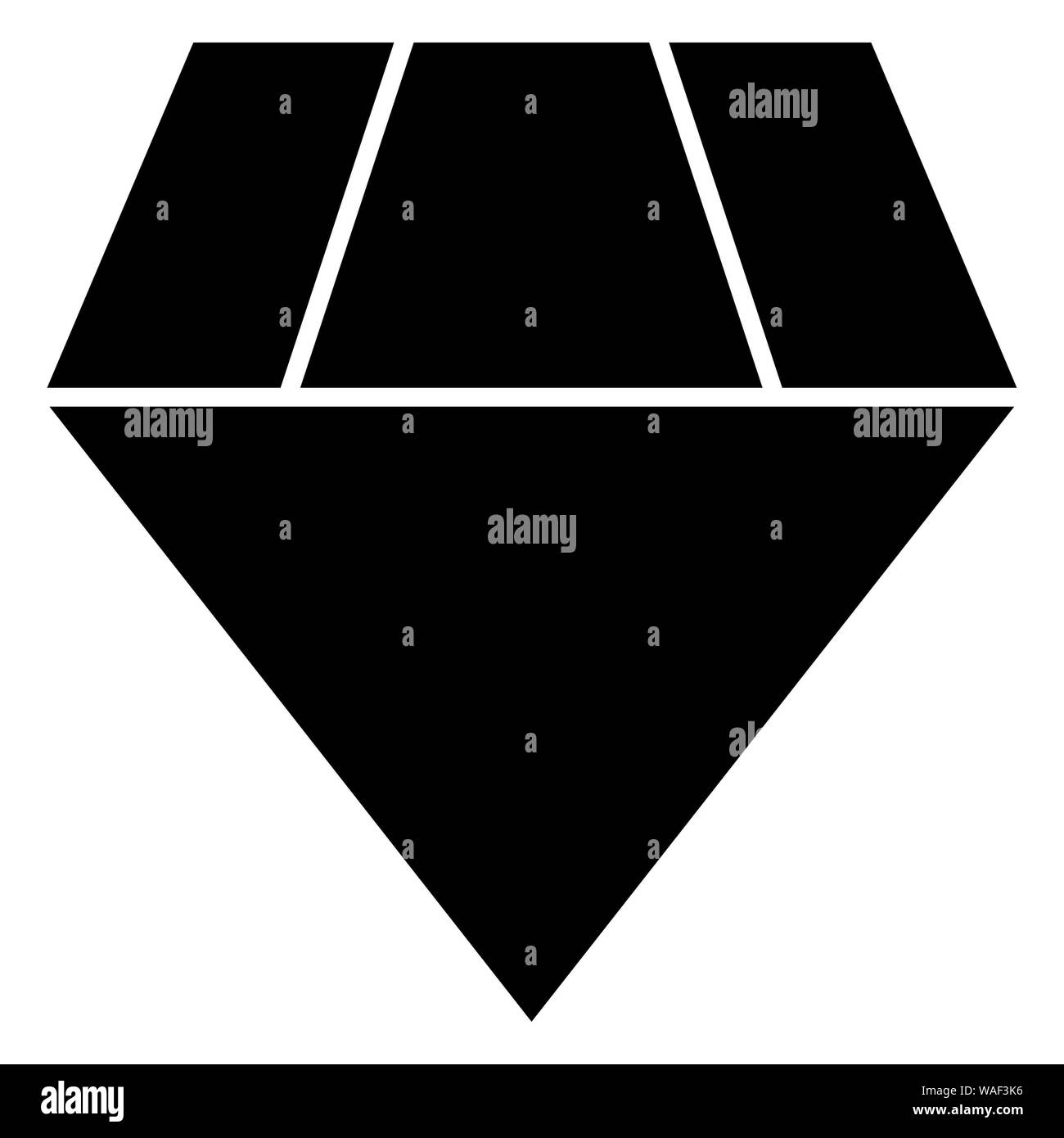 Diamond icon in circle. Diamond vector icon. Gemstone symbol. Perfect ...