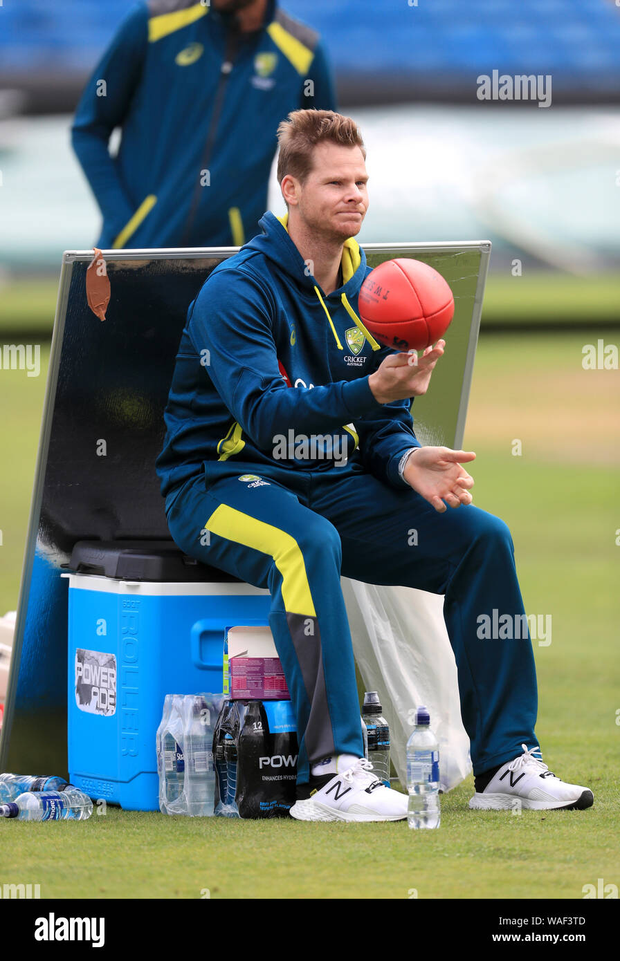 Australia's Steve Smith during the nets session at Headingley, Leeds ...