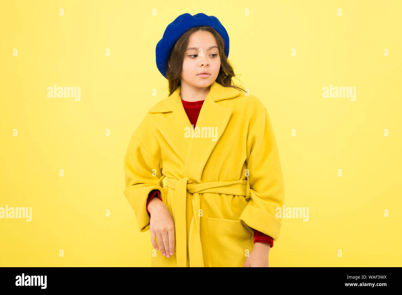 Everyone needs coat this winter. Girl fashionable cute model wear ...