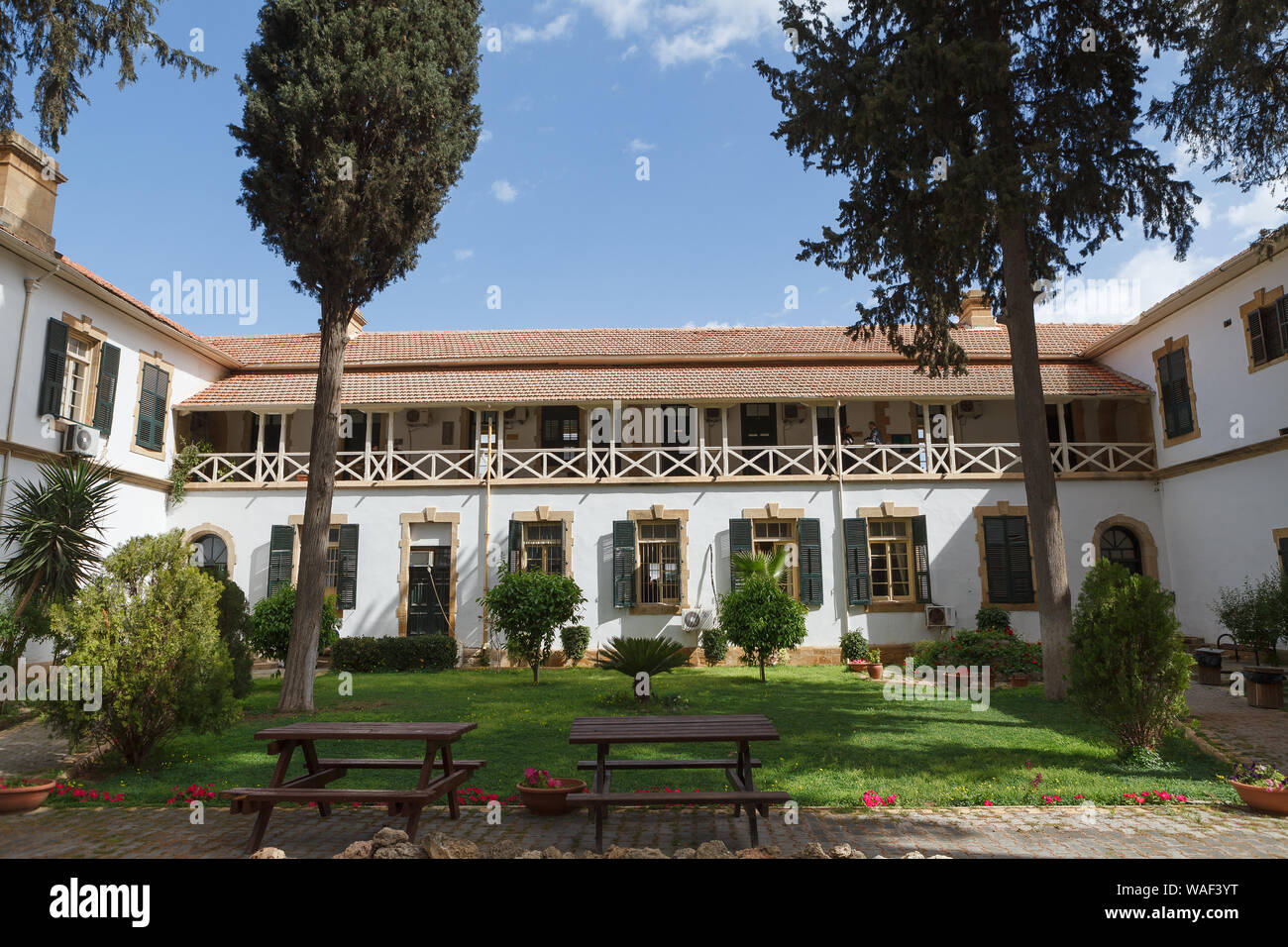 LEFKOSA NIKOSIA, CYPRUS - MARCH, 29, 2018: The Law Courts building is a ...