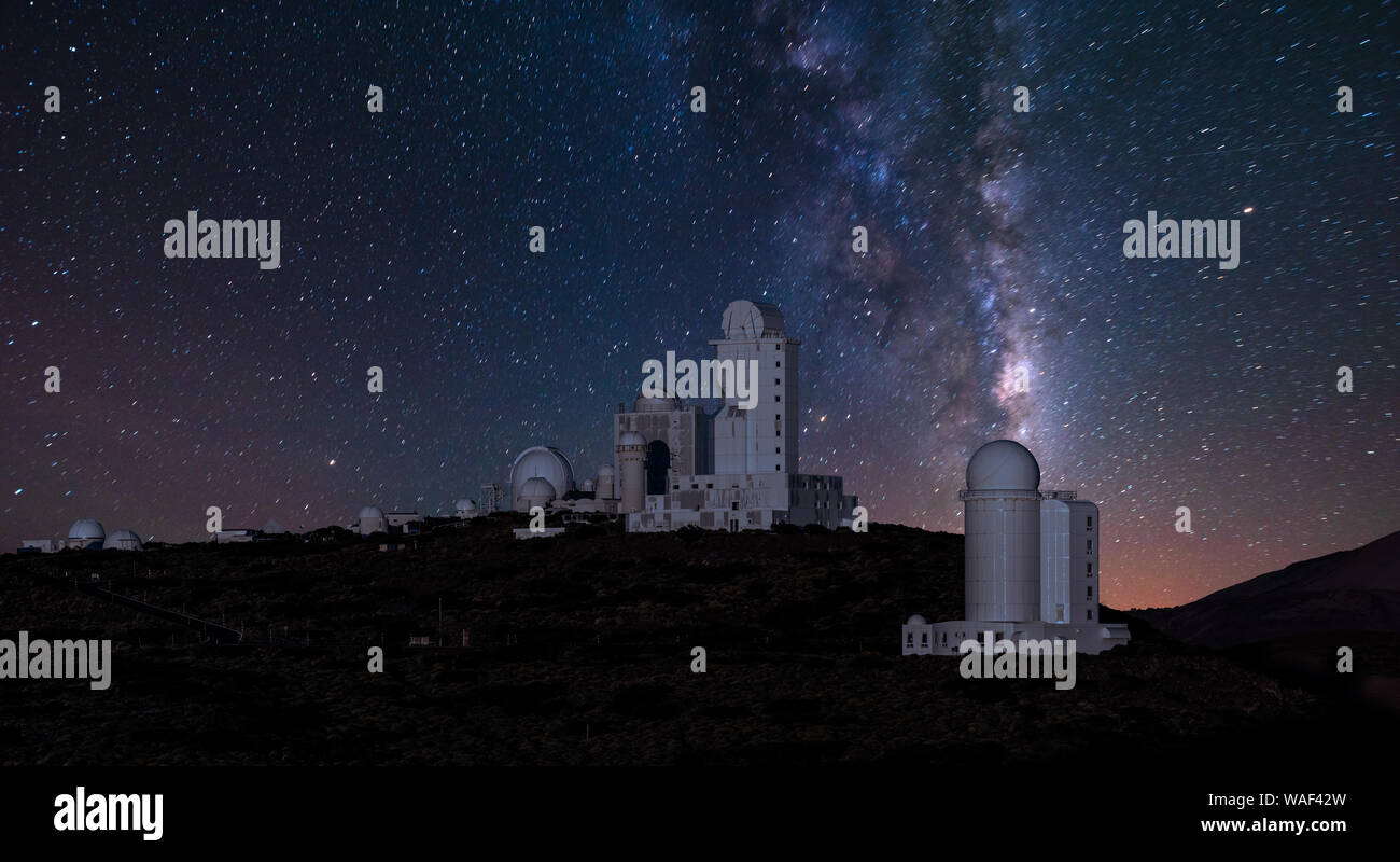 astronomical observatory in the night sky Stock Photo - Alamy