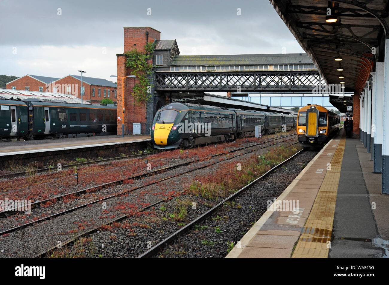 Great Western Hitachi IET 800 class trains seen at Worcester Shrub Hill ... Great Western Hitachi IET 800 class trains seen at Worcester Shrub Hill ...
