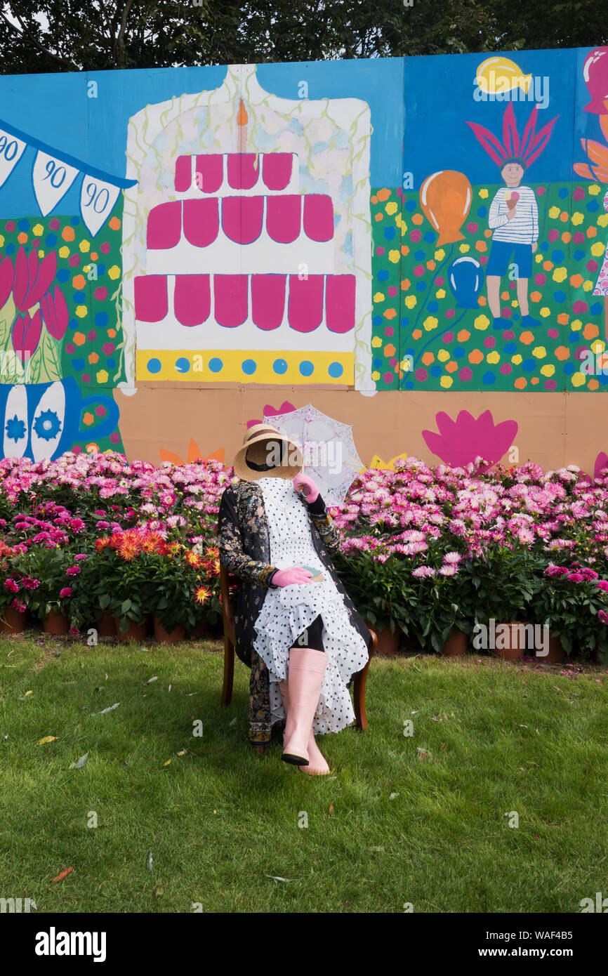 Faceless female mannequin sitting on a chair at the 2019 Southport ...