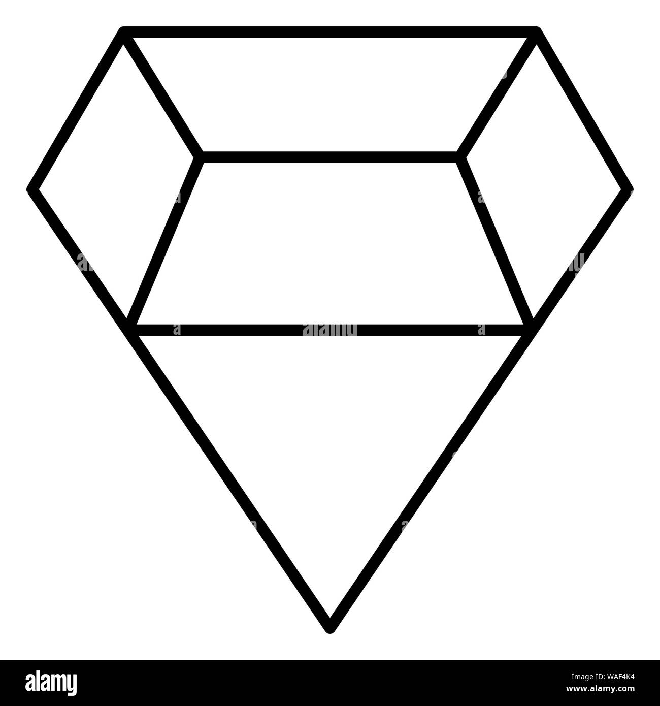 Diamond icon in circle. Diamond vector icon. Gemstone symbol. Perfect ...