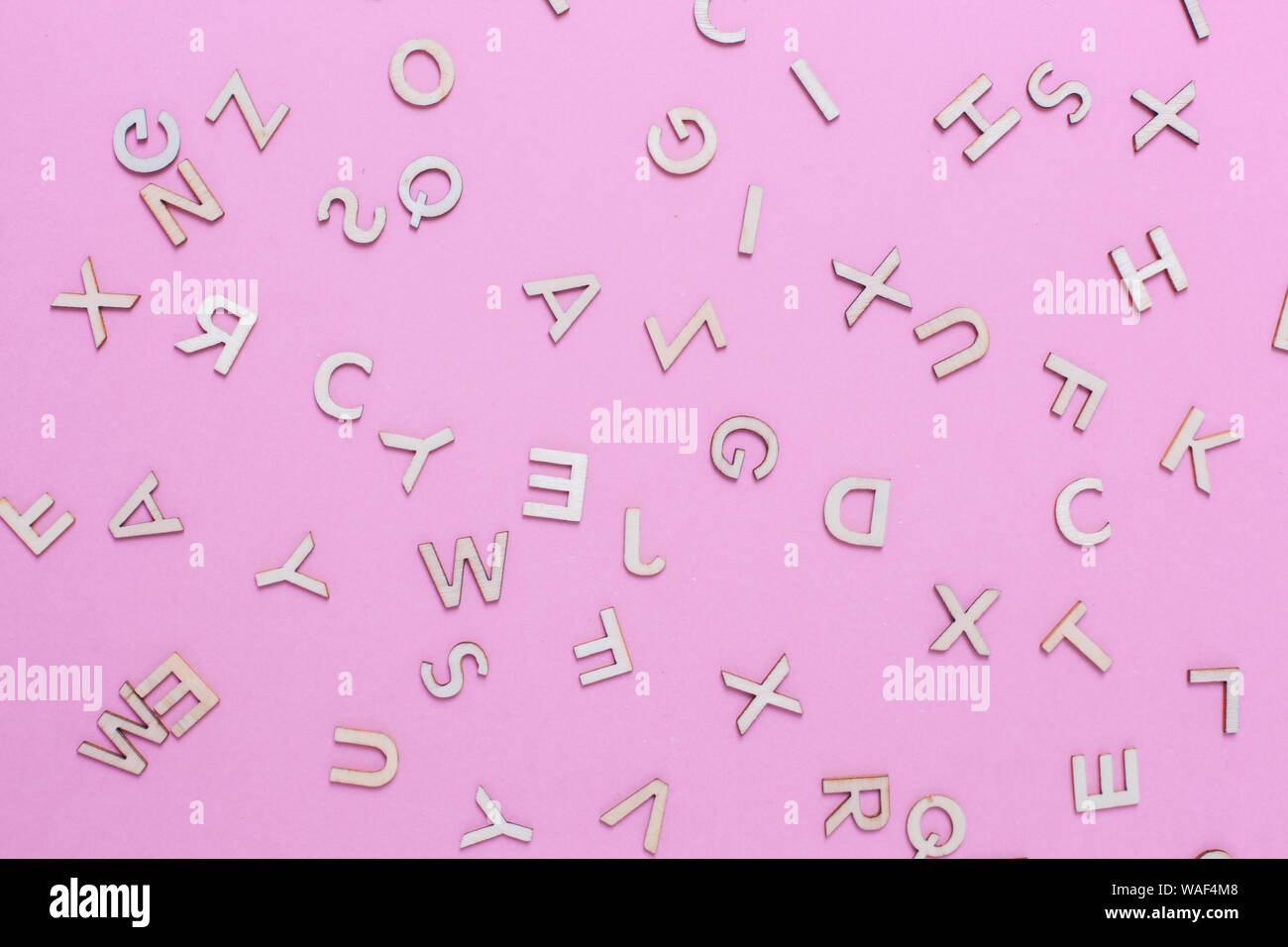 Jumbled alphabet hi-res stock photography and images - Alamy