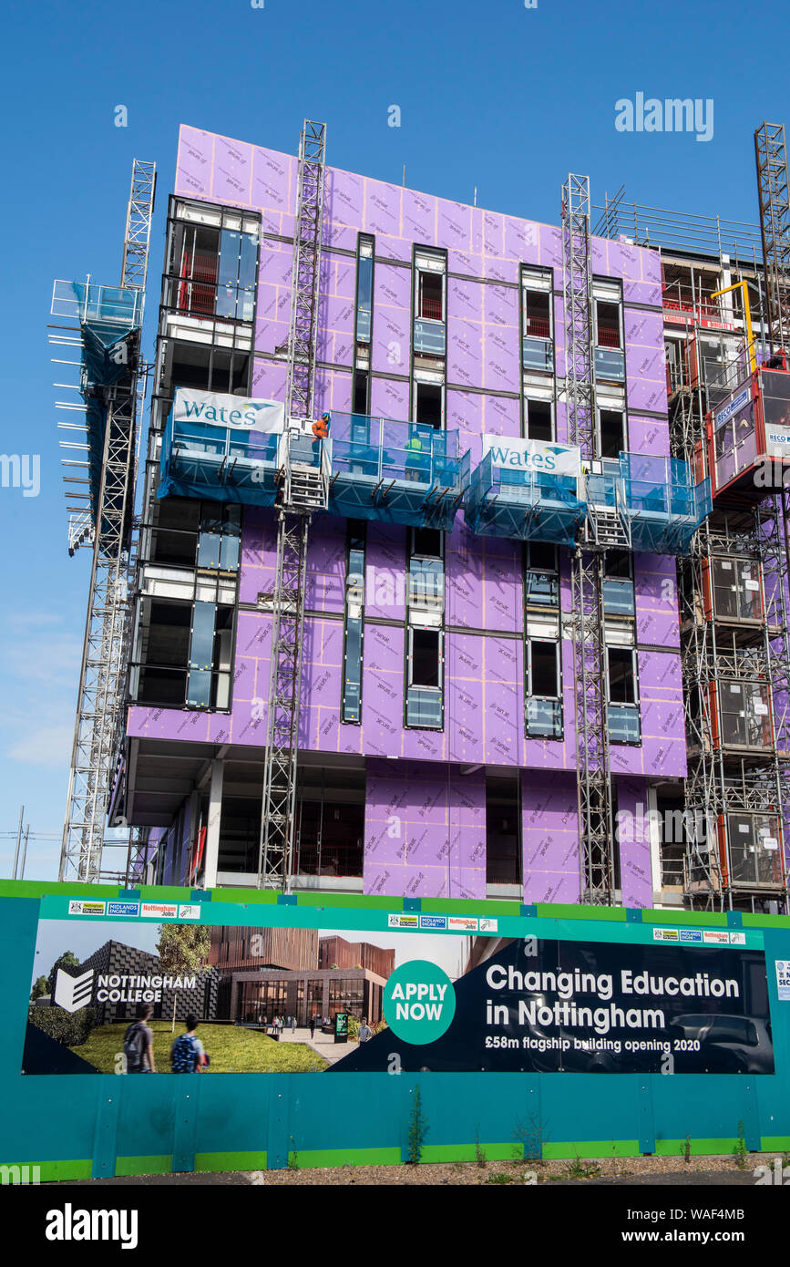 Construction of the new City Hub for Nottingham College, Nottingham ...