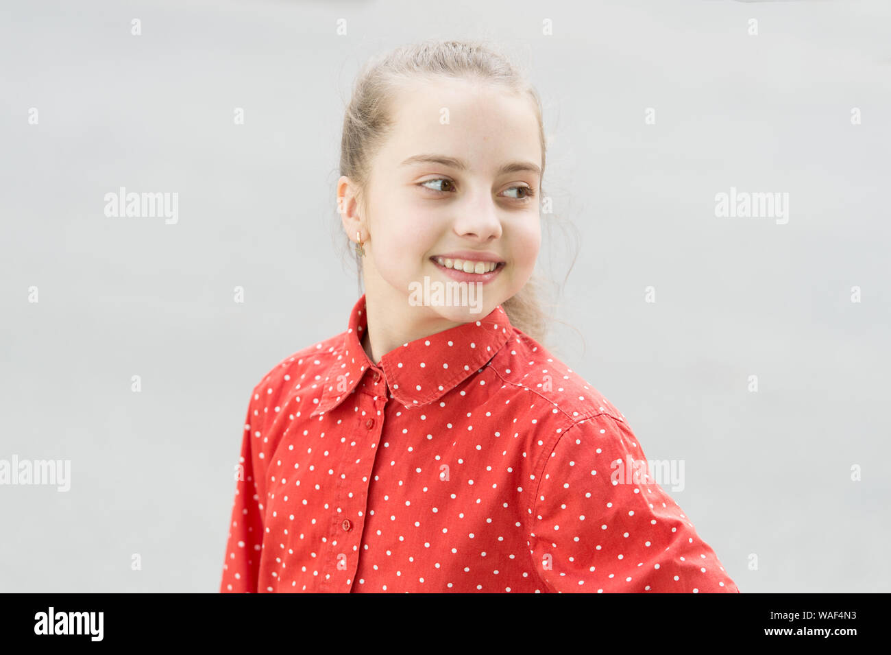 Toothy smile. Little child happy smile. Smiling kid with healthy teeth ...