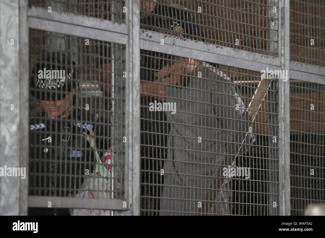 Jed foster leaves reading magistrates court hi-res stock photography ...