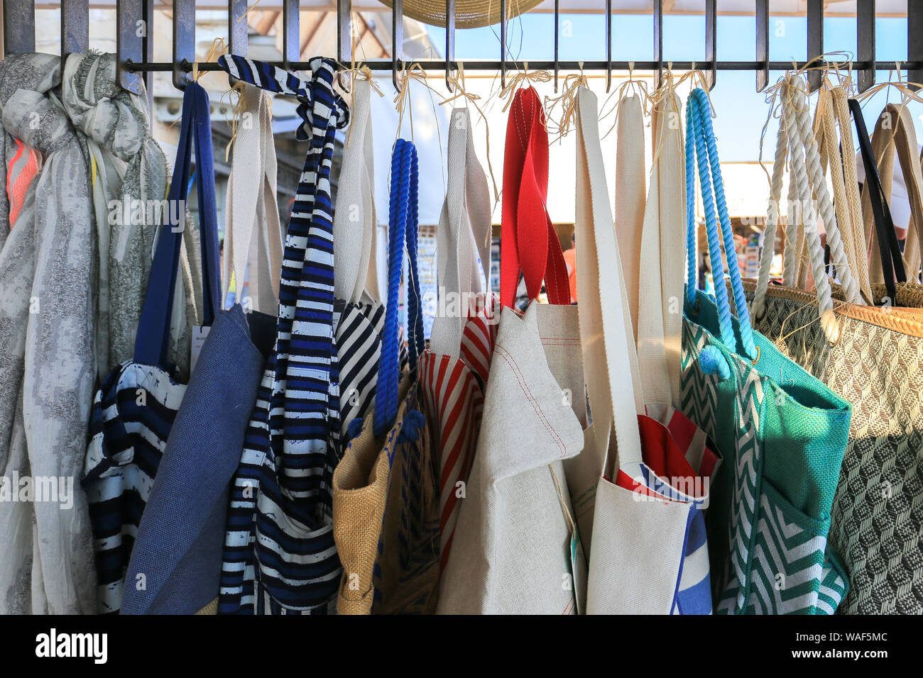 Bags on rack hi-res stock photography and images - Alamy